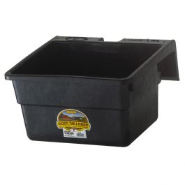 Bomgaars : Little Giant Duraflex Rubber Hook Over Black Feeder : Buckets