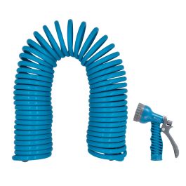 Bomgaars : Bloom Self Coiling Hose with 7-Pattern Nozzle, Assorted ...