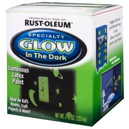 Bomgaars : RUST-OLEUM Specialty Glow In the Dark Latex Paint : Spray Paint