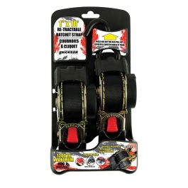 Bomgaars : Erickson Retractable Ratchet Strap, 2-Pack : Ratchet Straps