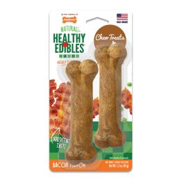 Bomgaars : Nylabone® Longer Lasting Bacon Dog Chews, 2-Pack : Rawhide