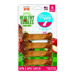 Bomgaars : Nylabone® Puppy Lamb & Apple Treat, 8-Pack : Rawhide