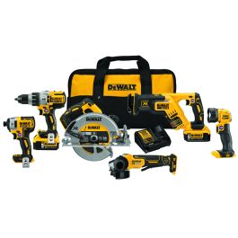 Bomgaars DEWALT Lithium Ion 6 Tool Combo Kit 20V MAX XR Combo Kits