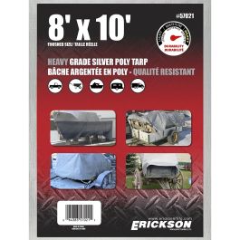 Bomgaars : Erickson Heavy-Grade Poly Tarp, Silver : Tarps
