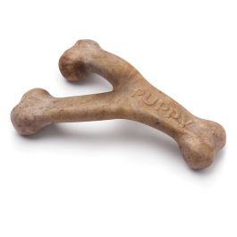 Bomgaars : Benebone® Puppy Wishbone Durable Dog Chew Toy Bacon : Chew Toys