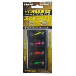 Bomgaars : HT Rocker Jig Assortment, Size 10 Hook, 4-Pack : Jigs
