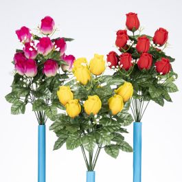 Bomgaars : Gerson International 20 IN Artificial Rose Bud Bush ...