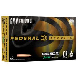 Bomgaars : FEDERAL® 6MM CREEDMOOR 107GR Gold Medal Sierra Matchking ...