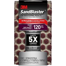 Bomgaars : 3M™ SandBlaster Ultra Flexible Sanding Sponge, 120 Grit ...