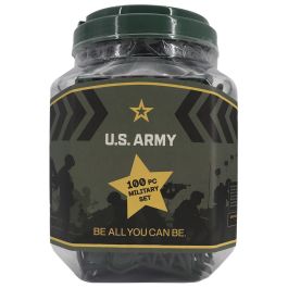 Bomgaars : U.S. ARMY Military Bucket Set, 100-Piece : Action Figures