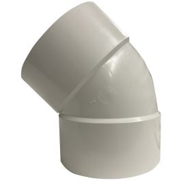 Bomgaars : [Mixed] PVC 45 Degree Long Turn Sweep Pipe Elbow, 3 IN Hub x ...