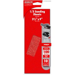 Bomgaars : DIABLO® 100-Grit 1/3 Sanding Sheets, 10-Sheets : Sandpaper