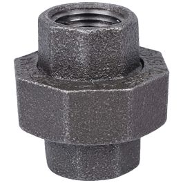 Bomgaars : [Mixed] Black Steel Pipe Union, 1/2 IN FPT : Unions