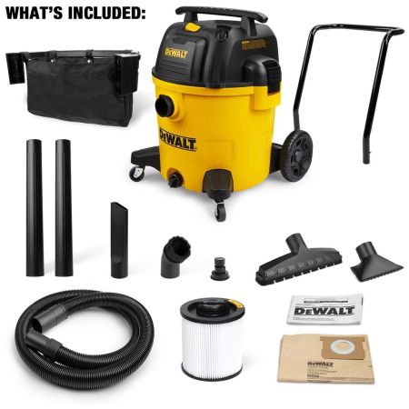 DEWALT Quiet Poly Wet Dry Vacuum DXV14P 14 Gallon
