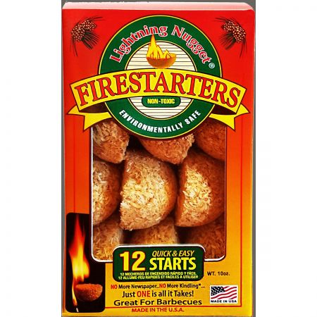 Bomgaars : Lightning Nuggets Box Firestarters, 12 Pieces : Firestarters