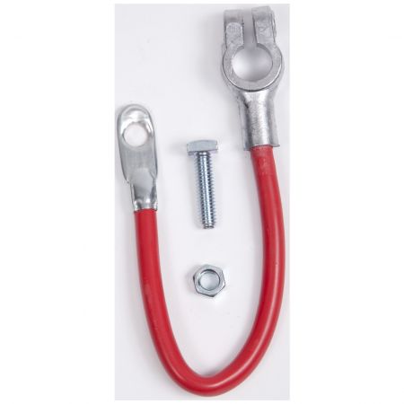 Bomgaars : Deka Battery Cable, Top, 4-Gauge, 15 IN, Red : Battery Cables