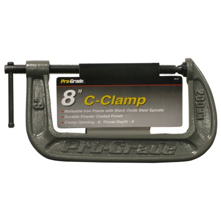 Bomgaars : Pro-Grade C-Clamp, 8 IN X 4 IN : C-Clamps