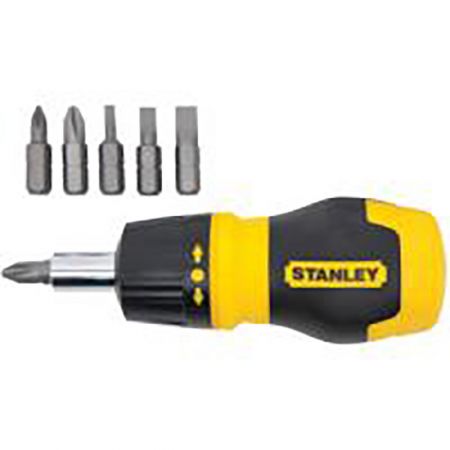 Bomgaars : Stanley Stubby Multi-Bit Ratcheting Screwdriver Set, 7-Piece ...