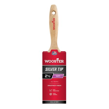 Bomgaars : Wooster Silver Tip Flat Paint Brush, 2-1/2 Inch : Paint Brushes