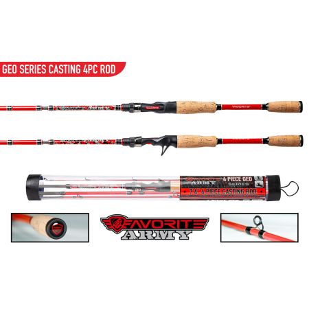 Bomgaars : Favorite Fishing Favorite Rod Army Geo7' 4'', 4-Piece, MH ...