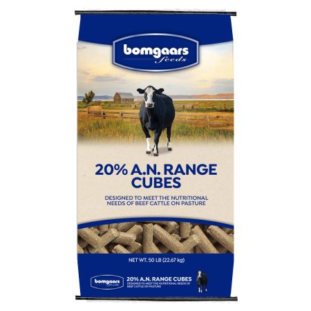 Bomgaars : Bomgaars Feeds 20% A.N. Range Cubes : Cattle Feed