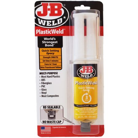 Bomgaars : J-B WELD® PlasticWeld™ Quick Setting Epoxy : Epoxy